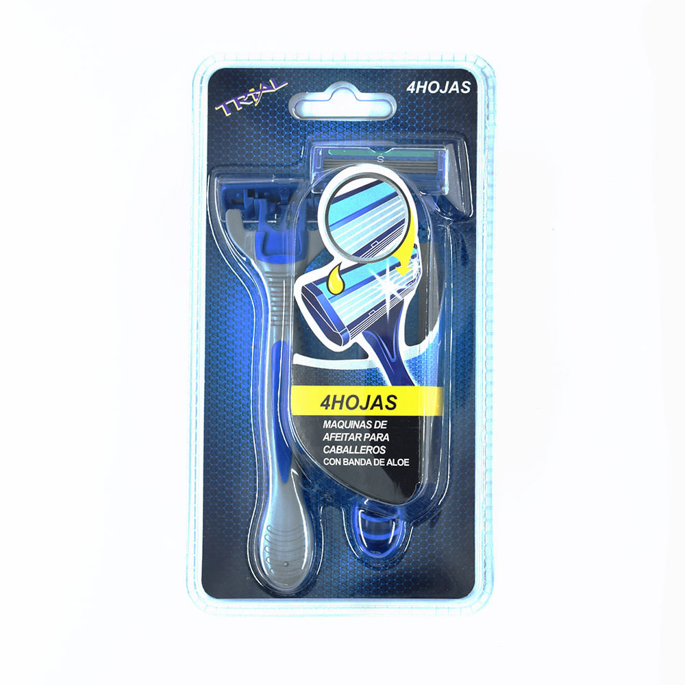 Maquina De Afeitar T Cuatro Hojas Movil Hombre 2.00 U 2020202 - tatauy