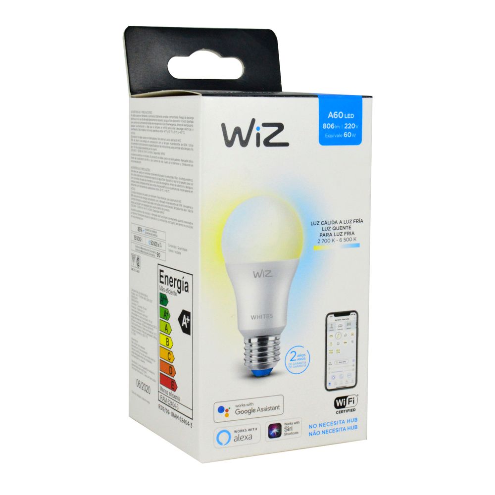 Lampara-Wiz-Wifi-Blanca-Led-9W-1-17659 Lampara-Wiz-Wifi-Blanca-Led-9W-1-17659