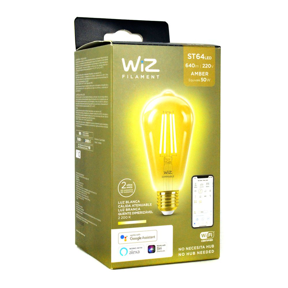 Lampara-Wiz-Wifi-Filamento-Edison-Led-6-9W-1-17660 Lampara-Wiz-Wifi-Filamento-Edison-Led-6-9W-1-17660