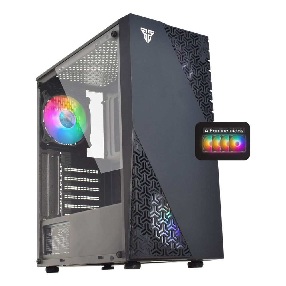 Gabinete Gamer Fantech CG-76 Vidrio Templado + 4 Fan Rgb | Ta-Ta Shop ...